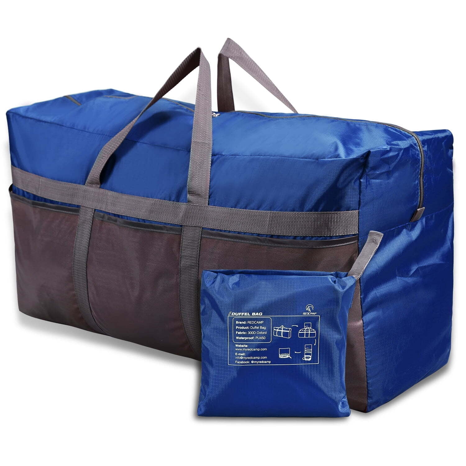 Extra Large 31'' Duffle Bag 96L Black Lightweight, Waterproof Travel ...