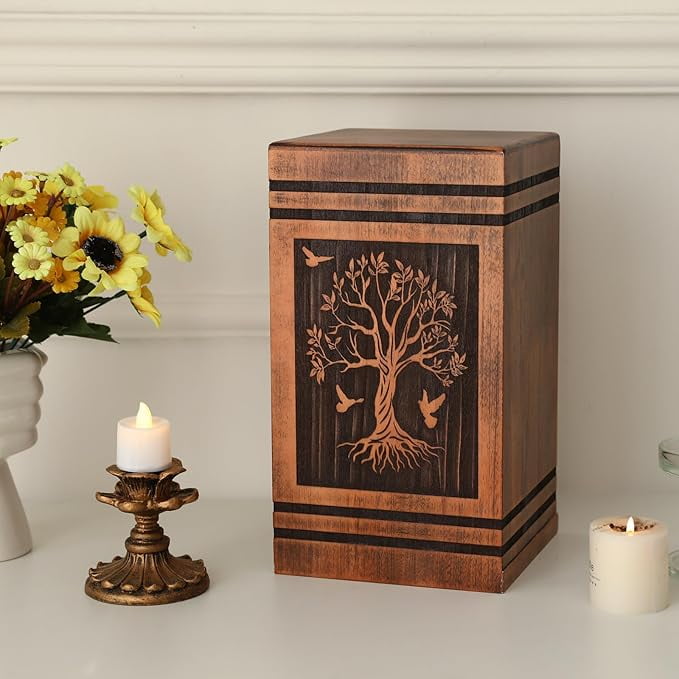 Extra Large 350 lbs - Wooden Urn Box - Decorative Urns - Burial Urns ...