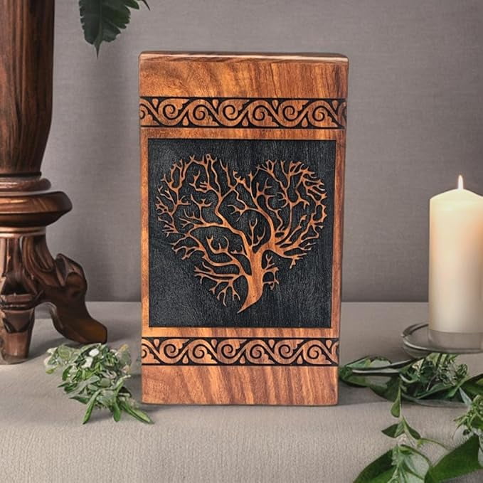 Extra Large 350 lbs - Wooden Urn Box - Decorative Urns - Burial Urns ...