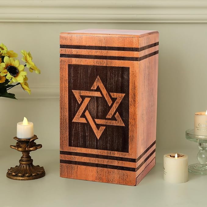 Extra Large 350 lbs - Wooden Urn Box - Decorative Urns - Burial Urns ...