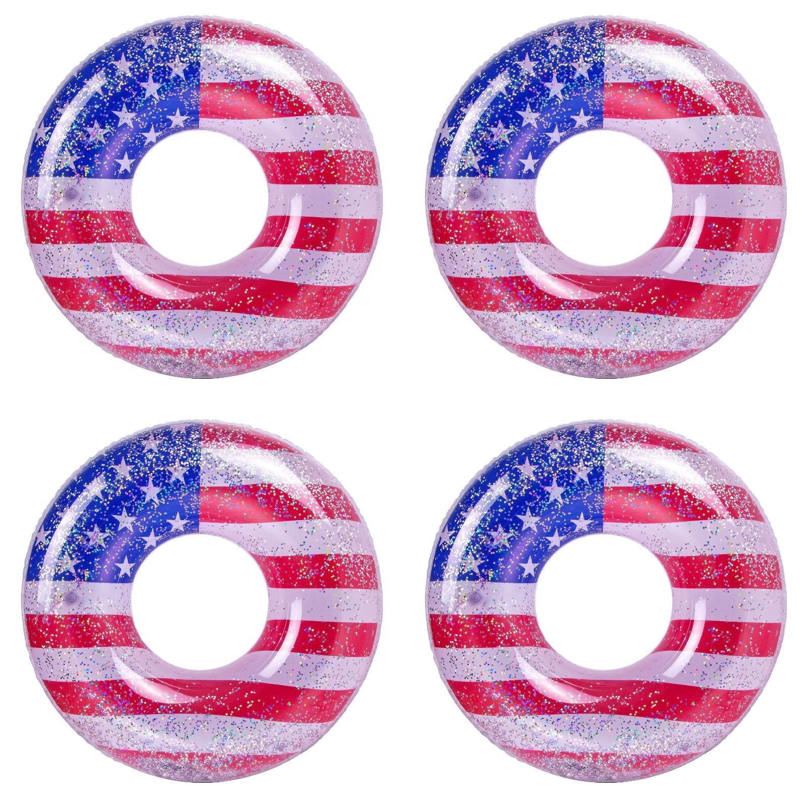 Extra Large 36" Inflatable Star Pool Float - Clear Transparent Swimming ...