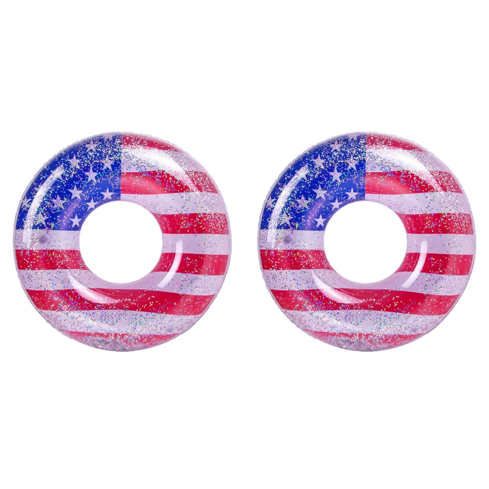 Extra Large 36" Inflatable Star Pool Float - Clear Transparent Swimming ...