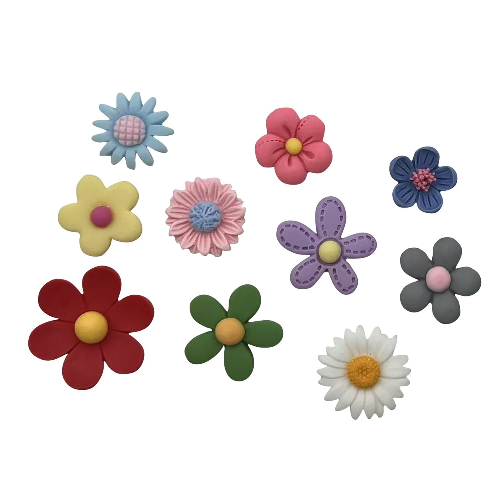 Extra Large 3D Flower Cute Fridge for Locker,10 Pcs Colorful Decorative ...