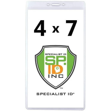 5 Pack - Clear Plastic Large Ticket Holder with Tuck in Flap ...