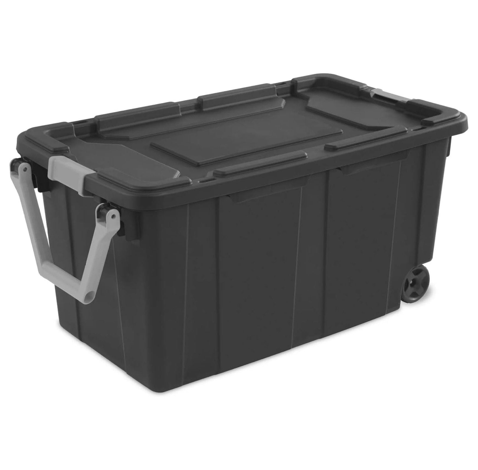 Extra Large , 40 Gallon Wheeled Plastic Storage Container with Handle ...