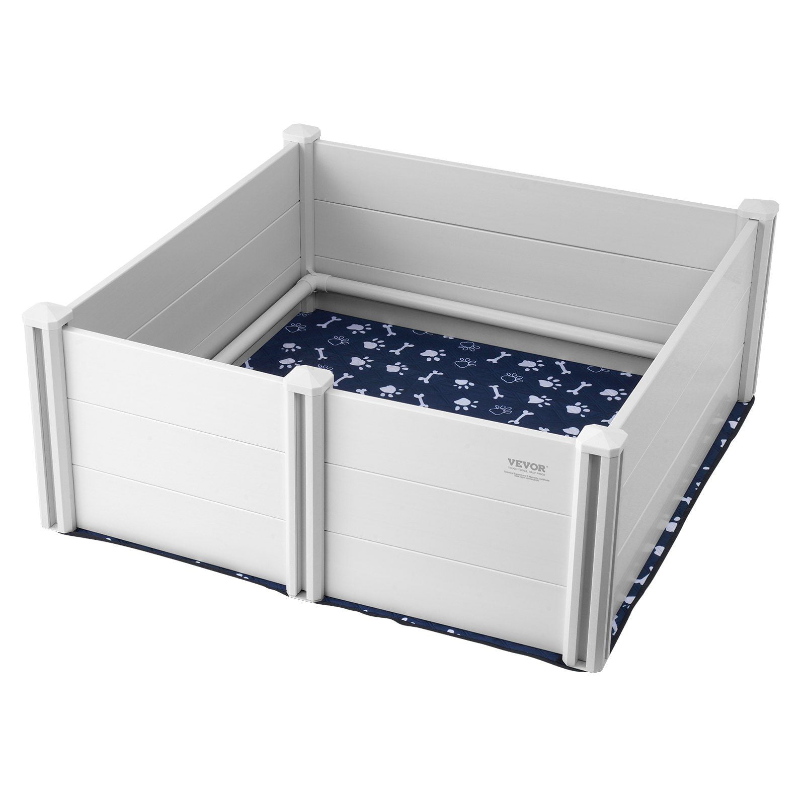Extra-Large 48 x 48 x 18.1in Puppy Whelping Box – PVC Construction ...