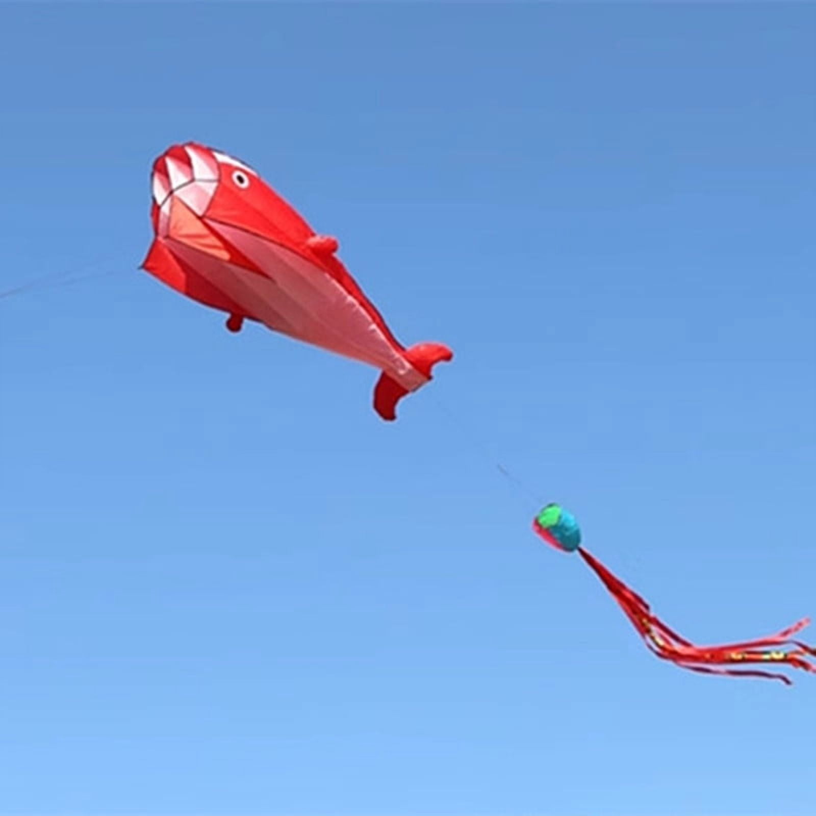 Extra Large 7.2ft Whale Dolphin Kite, Easy To Fly Single Line Kite For ...