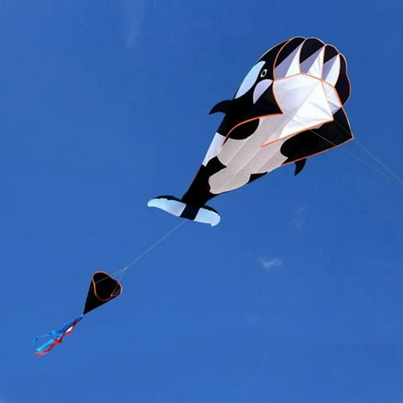 Extra Large 7.2ft Whale Dolphin Kite, Easy To Fly Single Line Kite For ...
