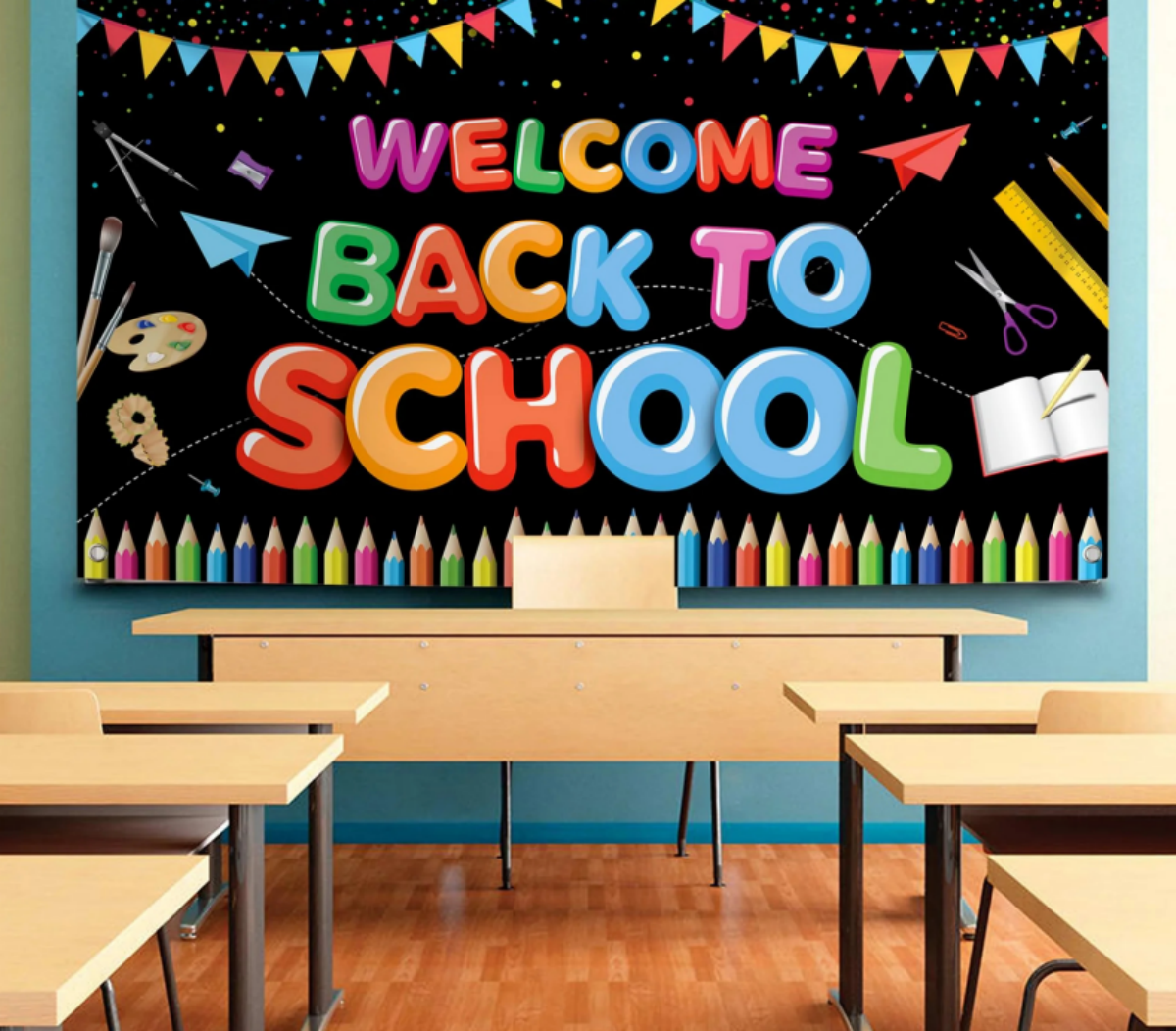 Extra Large 72x44 Inch Welcome Back To School Banner: A versatile ...