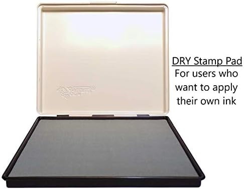 Extra Large 8'' x 12'' Industrial Rubber Stamp Ink Pad in Metal Case ...