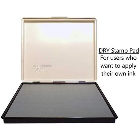 Extra Large 8'' x 12'' Industrial Rubber Stamp Ink Pad in Metal Case ...