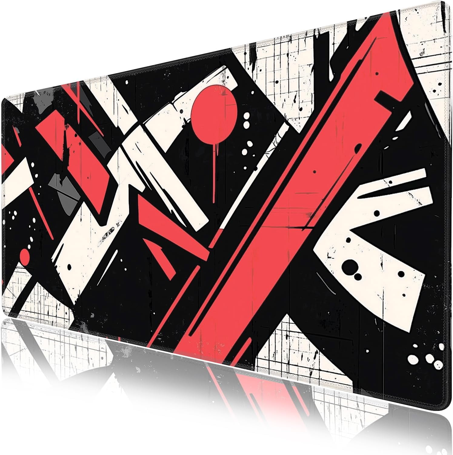 Extra Large Abstract Gaming Mouse Pad With Non-Slip Rubber Base, Water ...