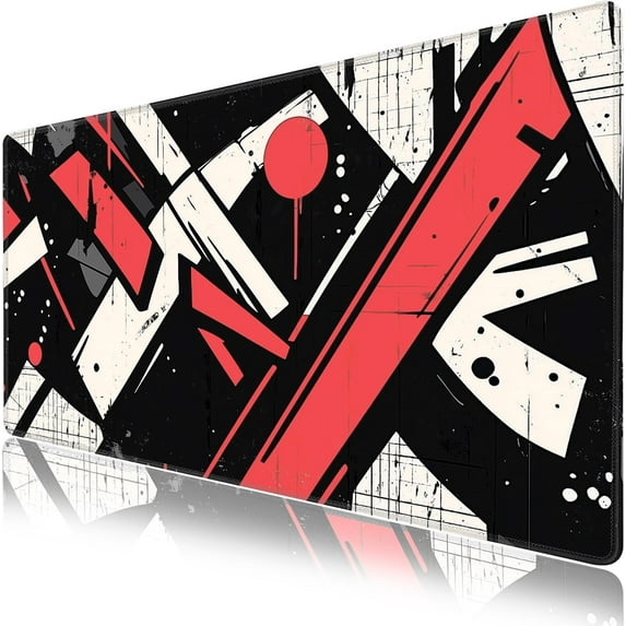 Extra Large Abstract Gaming Mouse Pad With Non-Slip Rubber Base, Water ...
