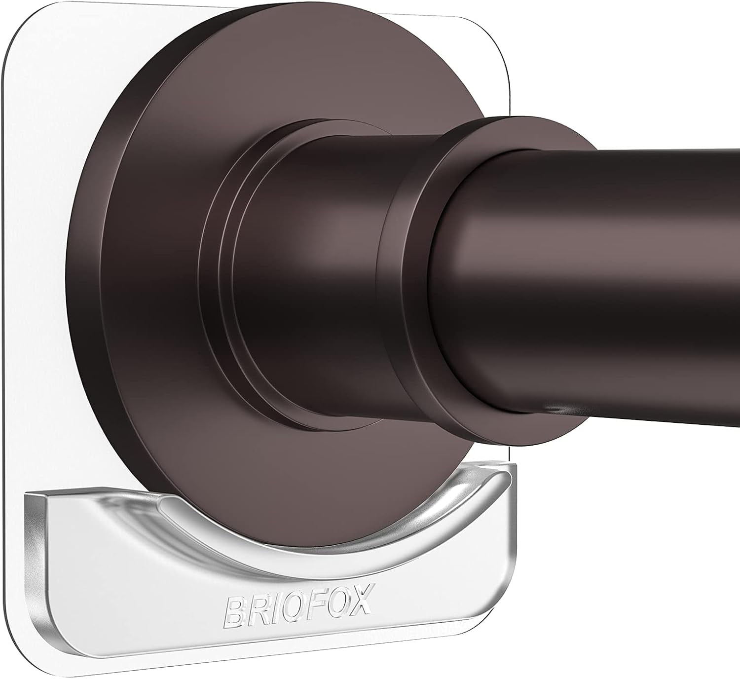 Extra-Large Adhesive Shower Curtain Rod Holder | No Drilling ...