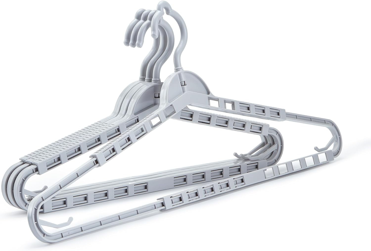 Extra Large Adjustable Hangers 4 Pack, Heavy Duty Clothes Hangers with ...