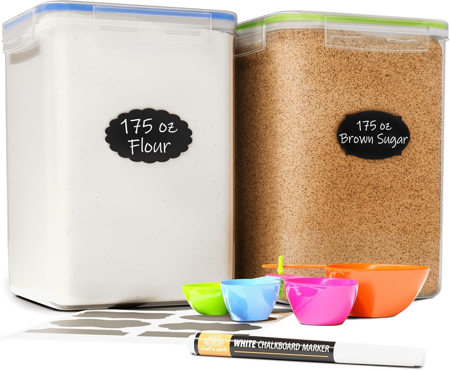 Extra Large Airtight Food Storage Containers with Lids, Airtight ...