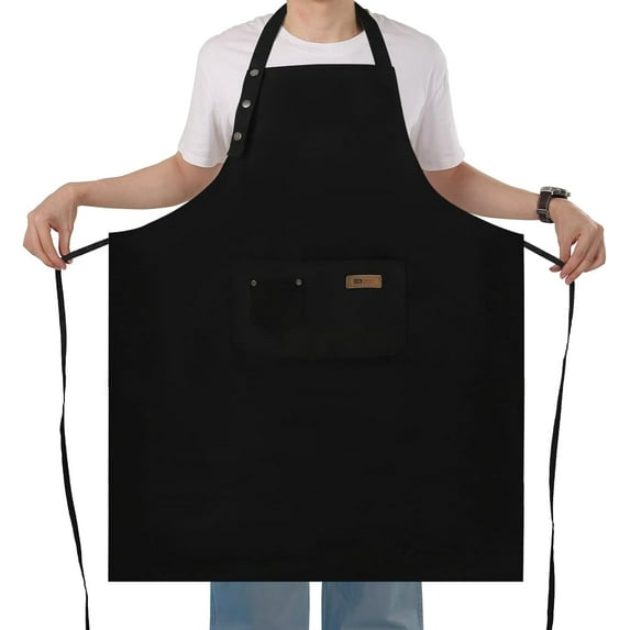 Extra Large Aprons for Men Adjustable Button Apron with Pockets Chef ...