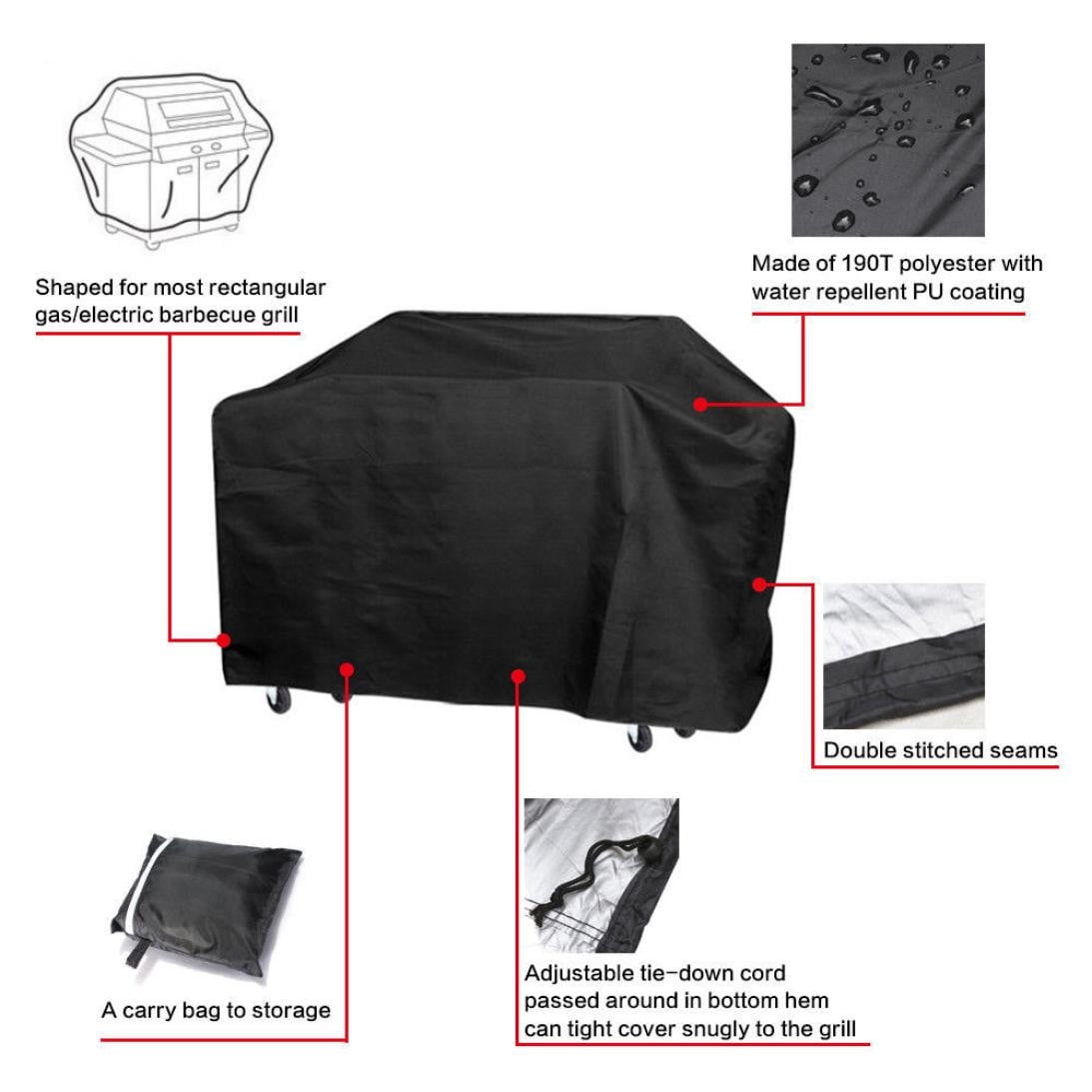 Extra Large BBQ Cover Heavy Duty Rain Snow Barbeque Grill Protector ...