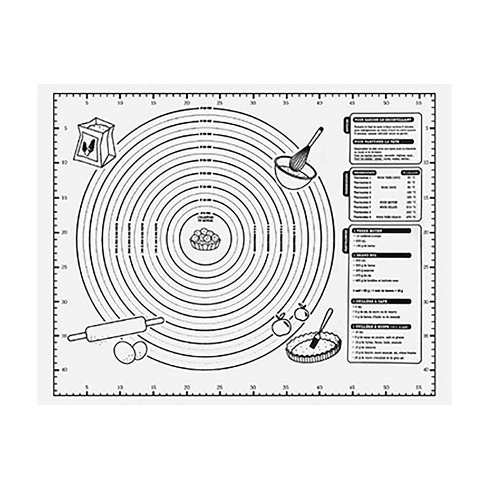 Extra Large Baking Mat With Measurements Non Stick EVA Baking Mat For ...