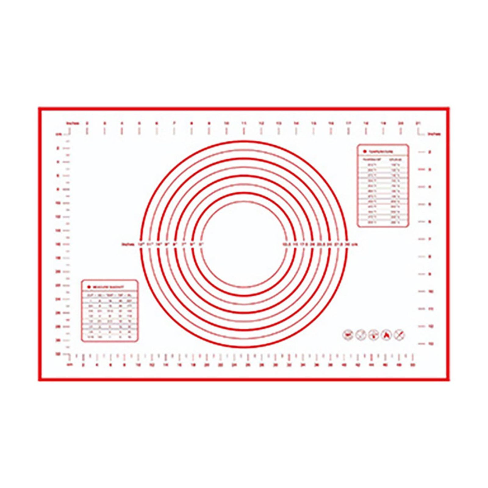 Extra Large Baking Mat With Measurements Non Stick Silicone Baking Mat ...