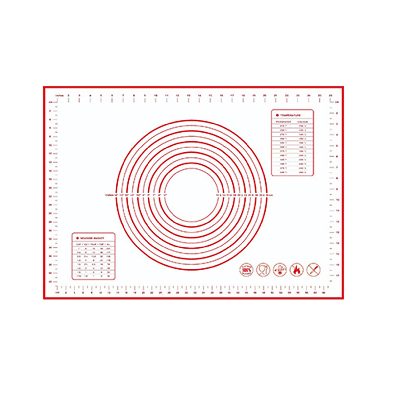 Extra Large Baking Mat With Measurements Non Stick Silicone Baking Oven ...
