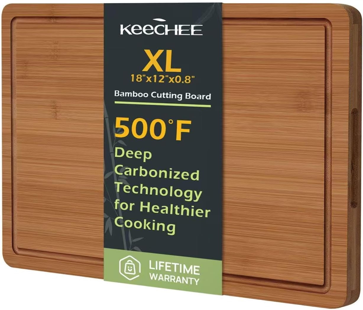 Extra Large Bamboo Cutting Board for Kitchen - Wood Cutting Boards with ...