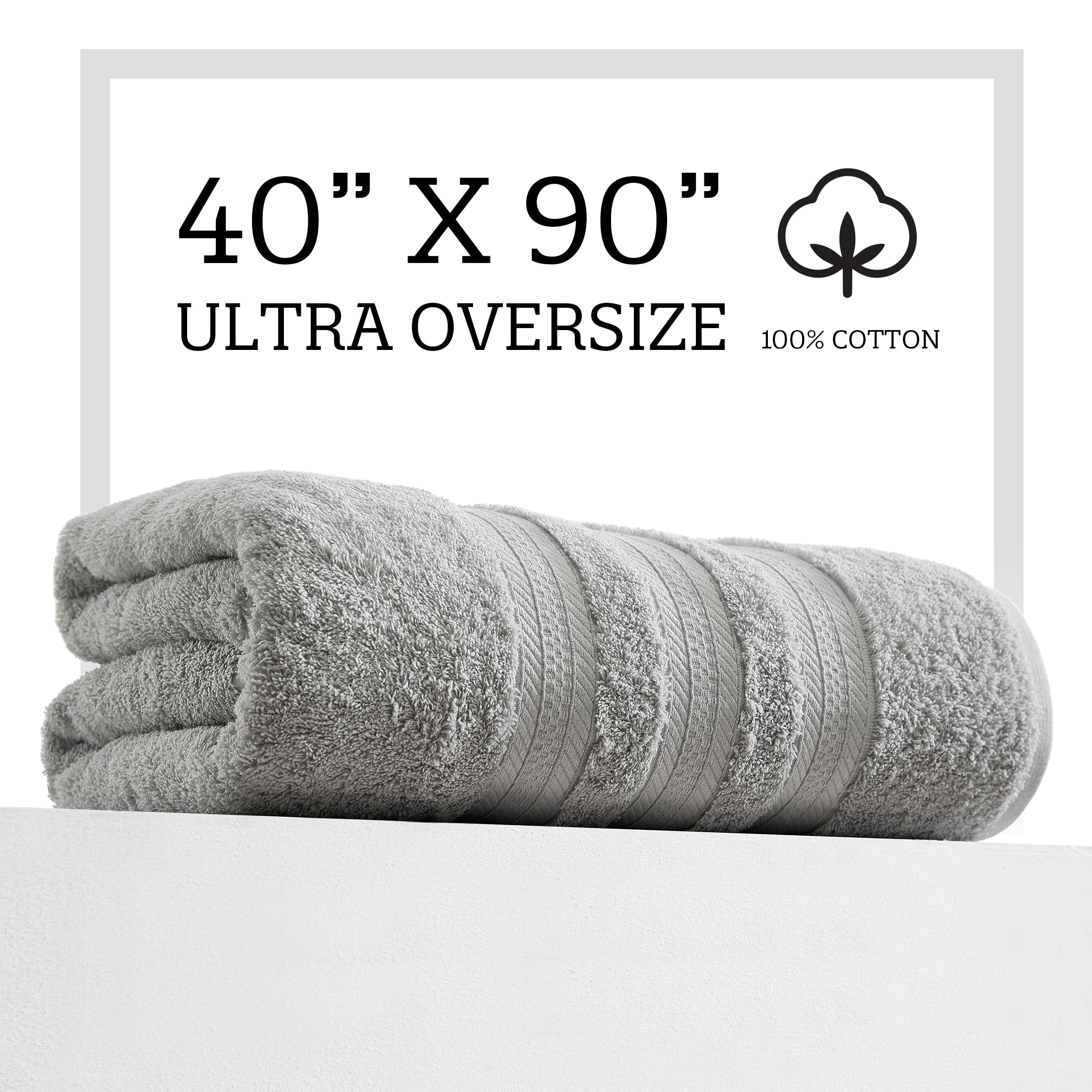 Extra Large Bath Towel - Oversized Ultra Bath Sheet - 100% Cotton ...