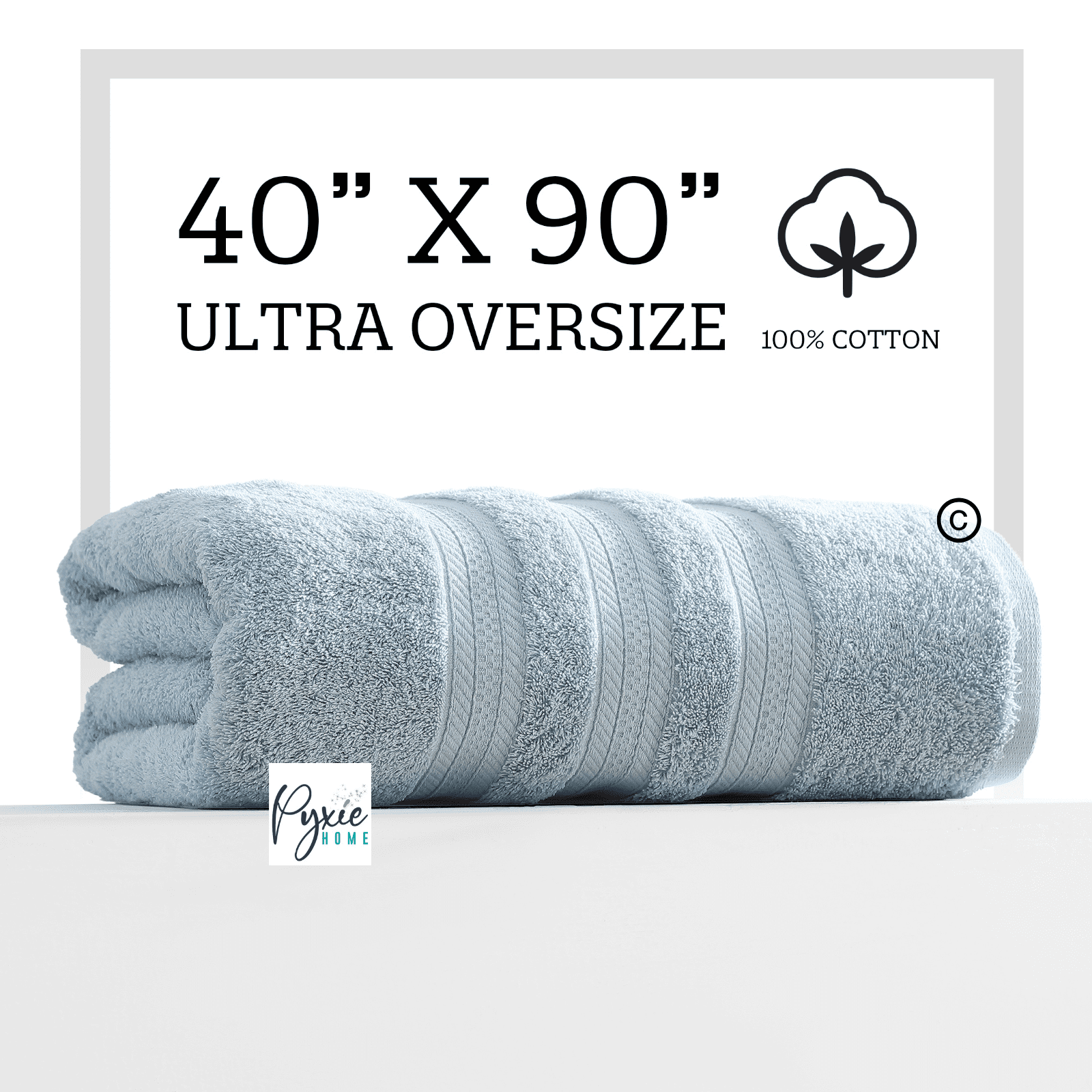 Extra Large Bath Towel - Oversized Ultra Bath Sheet - 100% Cotton ...
