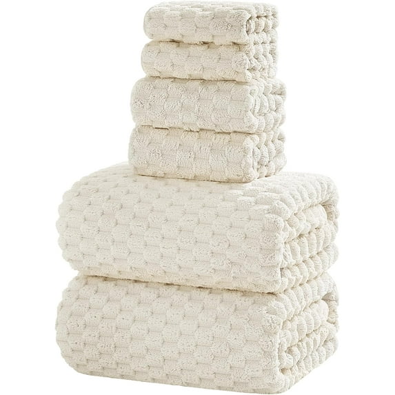 Extra Large Bath Towel Set of 6 (40"x80"),Oversized Bath Sheet Super ...