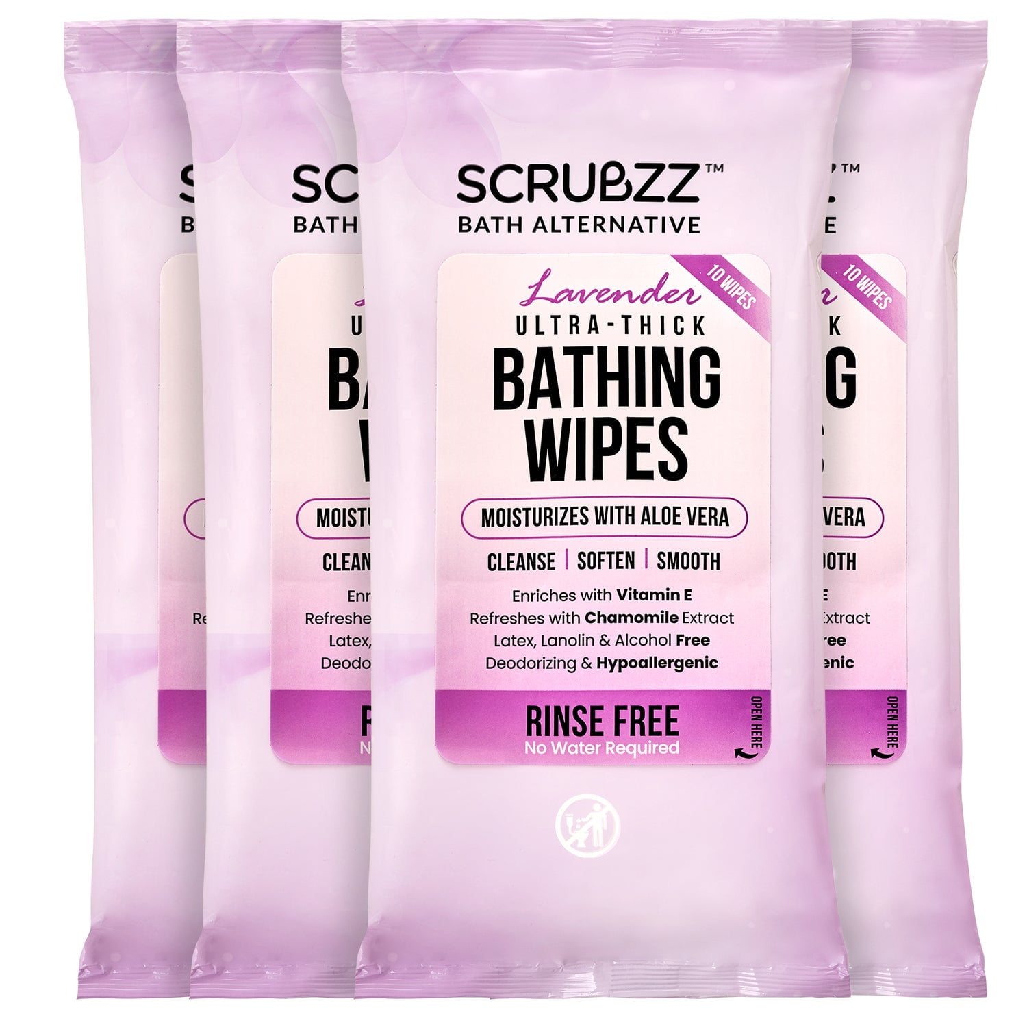 Extra Large Bath Wipes for Adults Bathing No Rinse - 40 Disposable Body ...