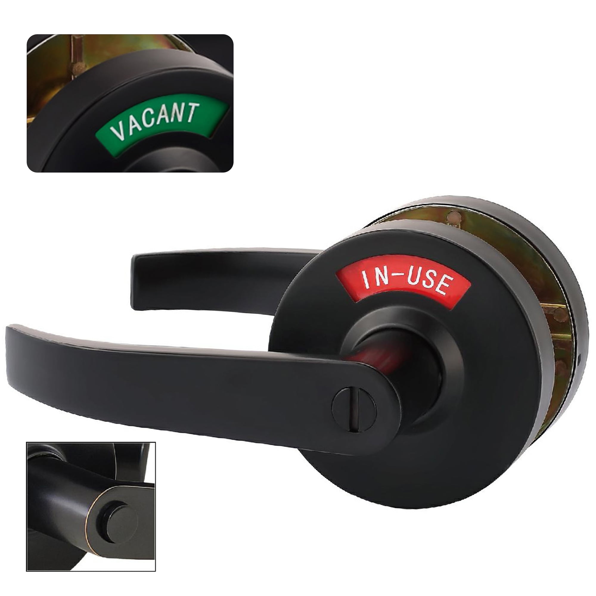 Extra Large Bathroom Privacy Lever Lock with Large Inuse or Vacant ...