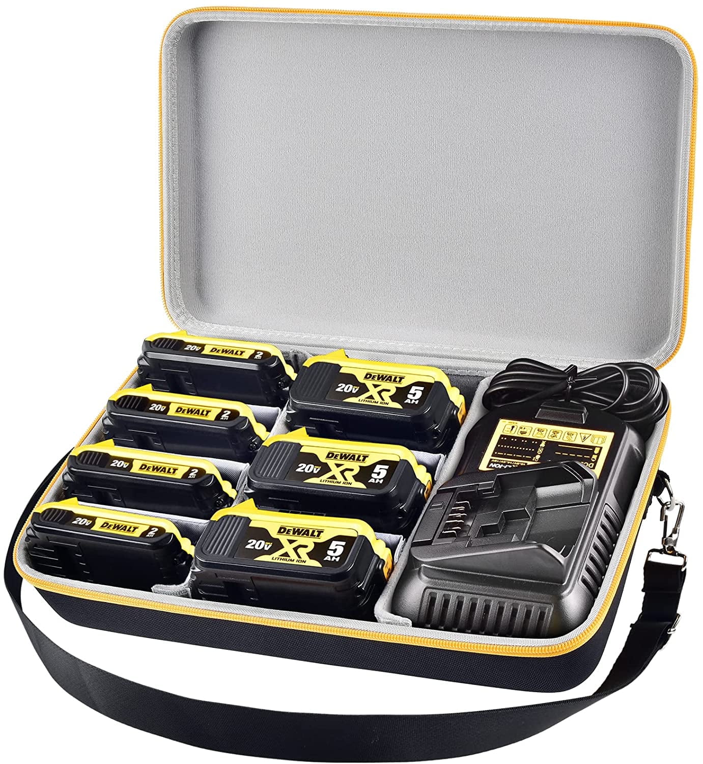 Extra Large Battery Storage Holder Case for DEWALT 20V/ 60V MAX XR ...