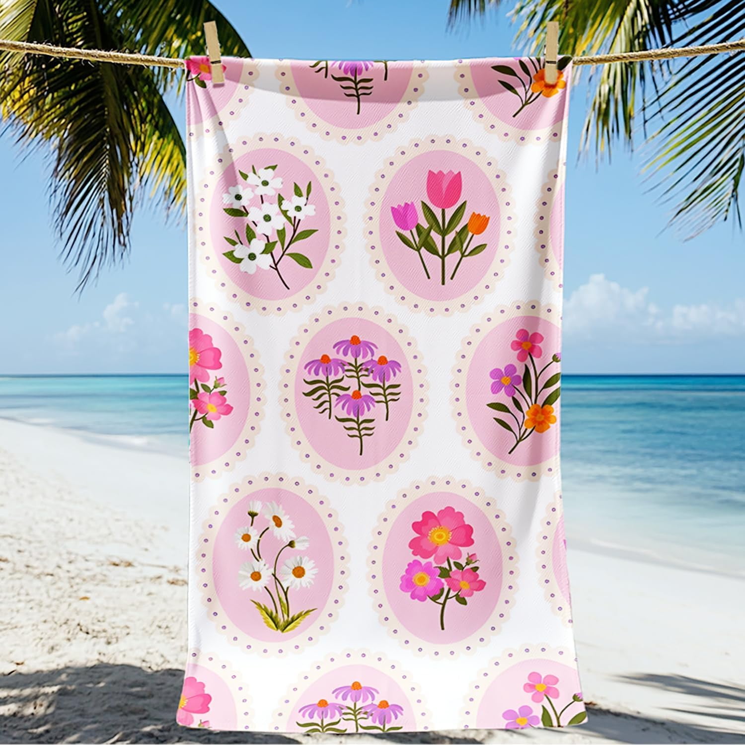 Extra Large Beach Towel 30*60inch, Ultra Absorbent, Quick Drying, Super ...