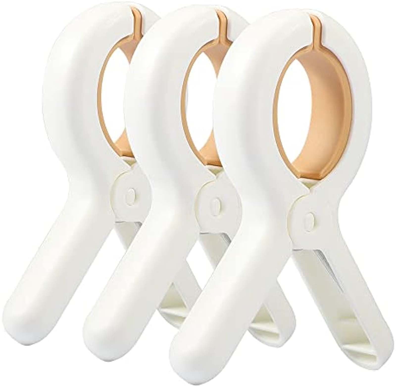 Extra Large Beach Towel Clips 3 Pack, 3.7 Inch Clothes Pins Towel Clips ...