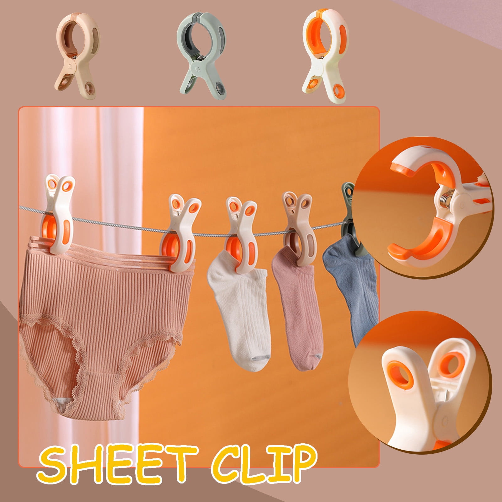 Extra Large Beach Towel Clips 3 Pack, 4.1 Inch Clothes Pins Towel Clips ...