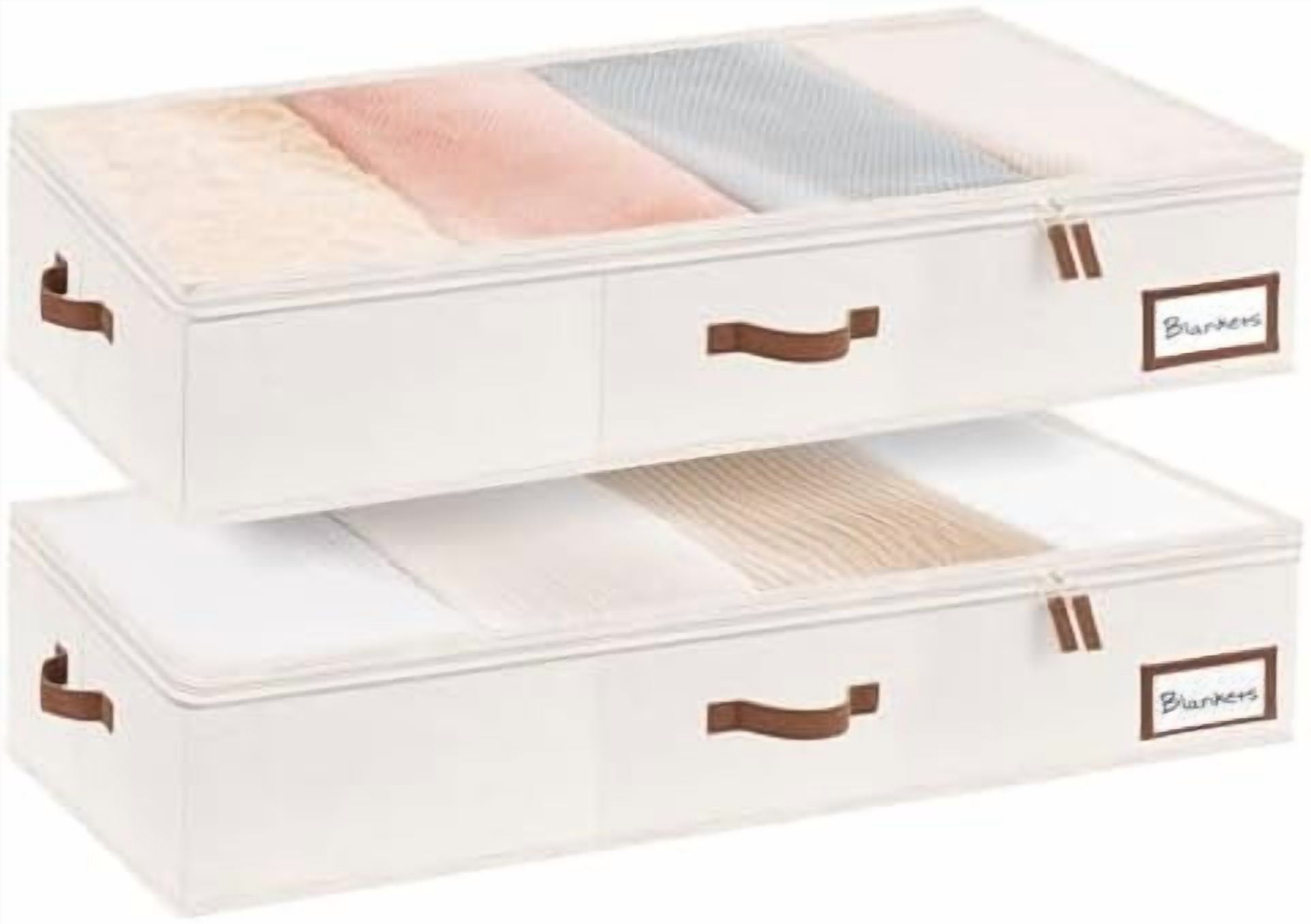 Extra Large Under Bed Storage Containers with Handles and Label Holder ...