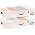 Extra Large Under Bed Storage Containers with Handles and Label Holder ...