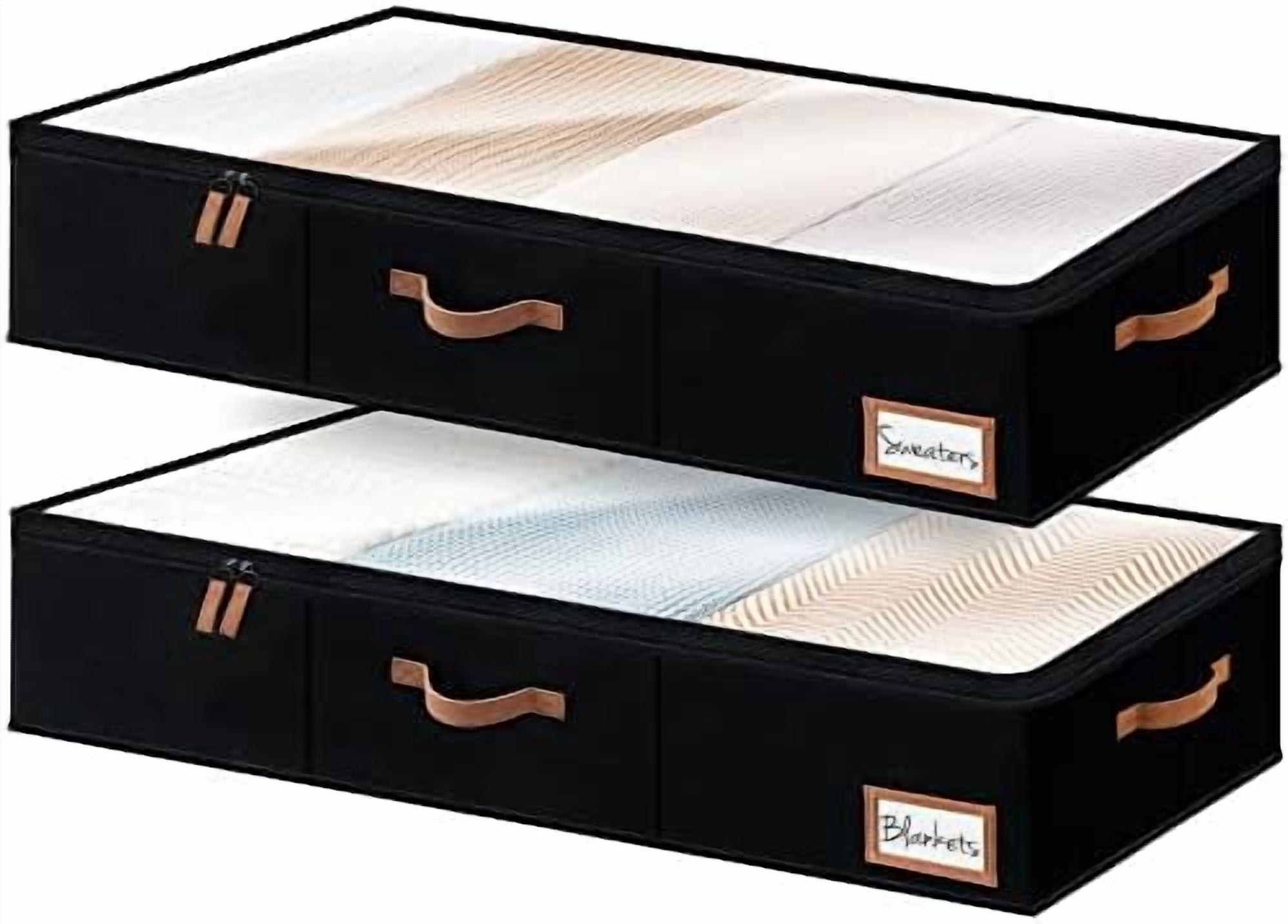 Extra Large Under Bed Storage Containers with Handles and Label Holder ...
