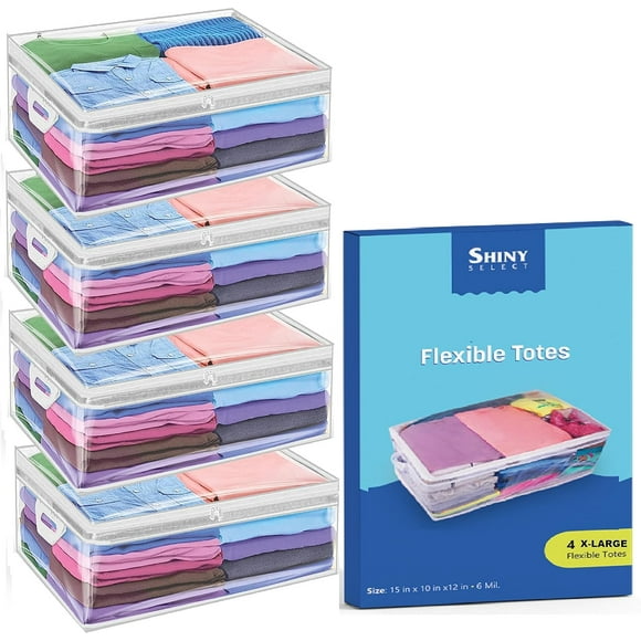 Clear Zippered Storage Bags