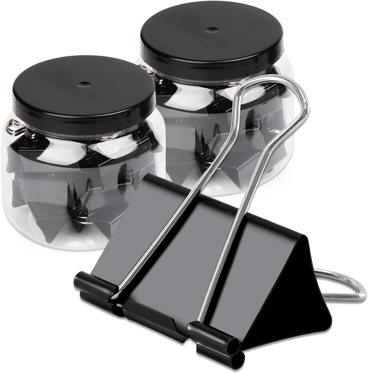 Extra Large Binder Clips Standard 2 inch Length, 1 inch Capacity, 80 ...