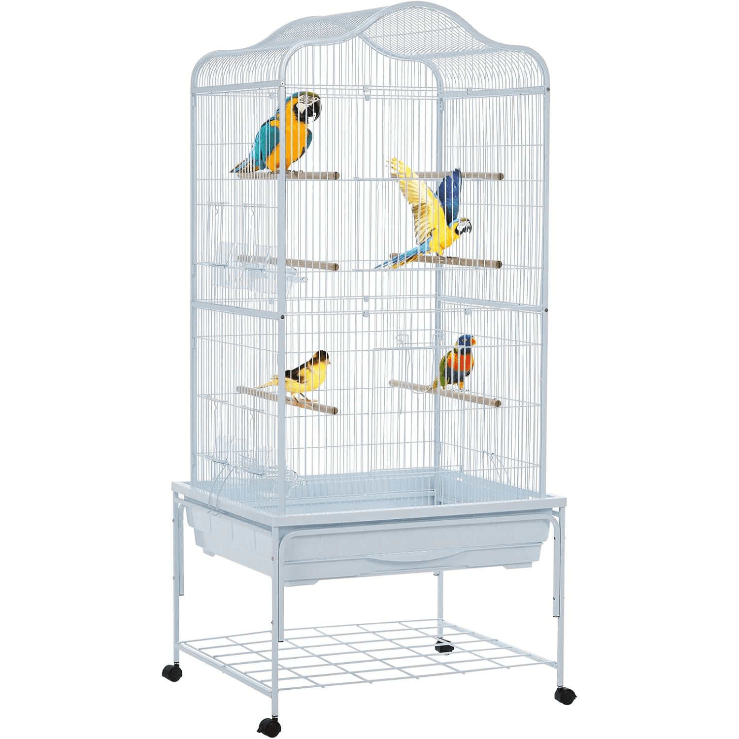 Extra Large Bird Cage,Metal Pet Cage with Detachable Stand for Many ...