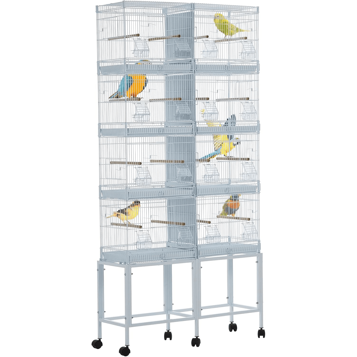Extra Large Bird Cage,Metal Pet Cage with Detachable Stand for Many ...