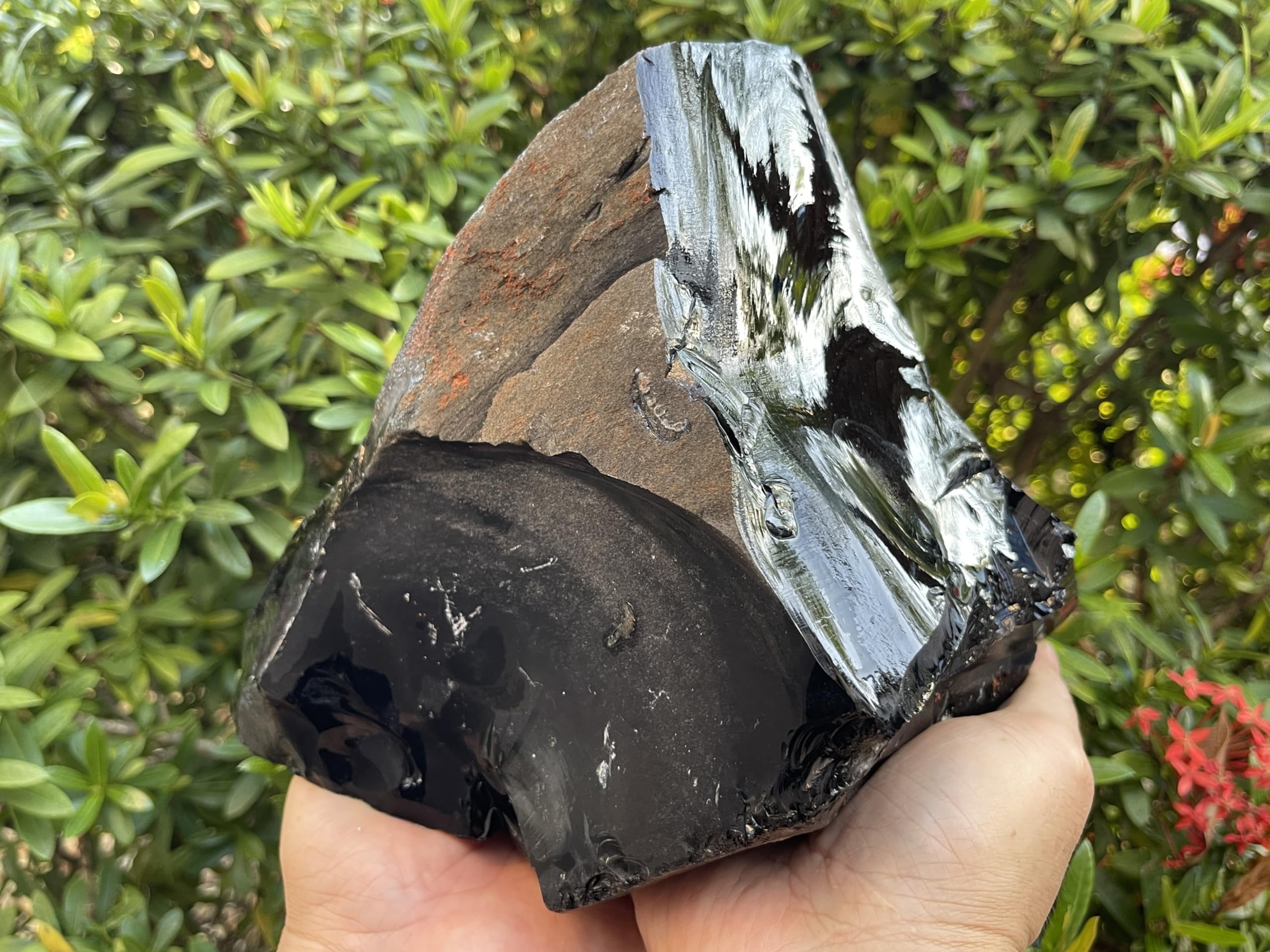 Extra Large Black Obsidian Rough Stones, 3-10" Natural Black Obsidian ...