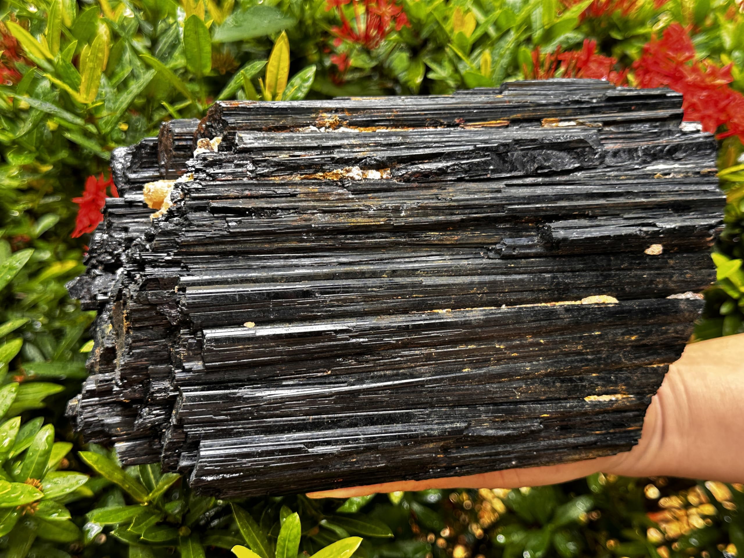 Extra Large Black Tourmaline Chunk / Rod / Log, Natural Rough Black ...