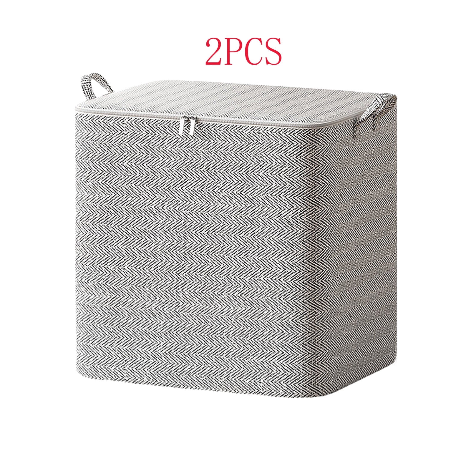 2pcExtra Large Blanket Storage Containers, Portable Storage Bag with ...