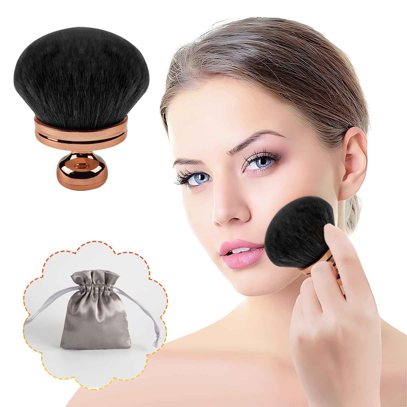 Extra Large Body Makeup Brush, 2.9" Wide Round Head Brush, Self Tan ...