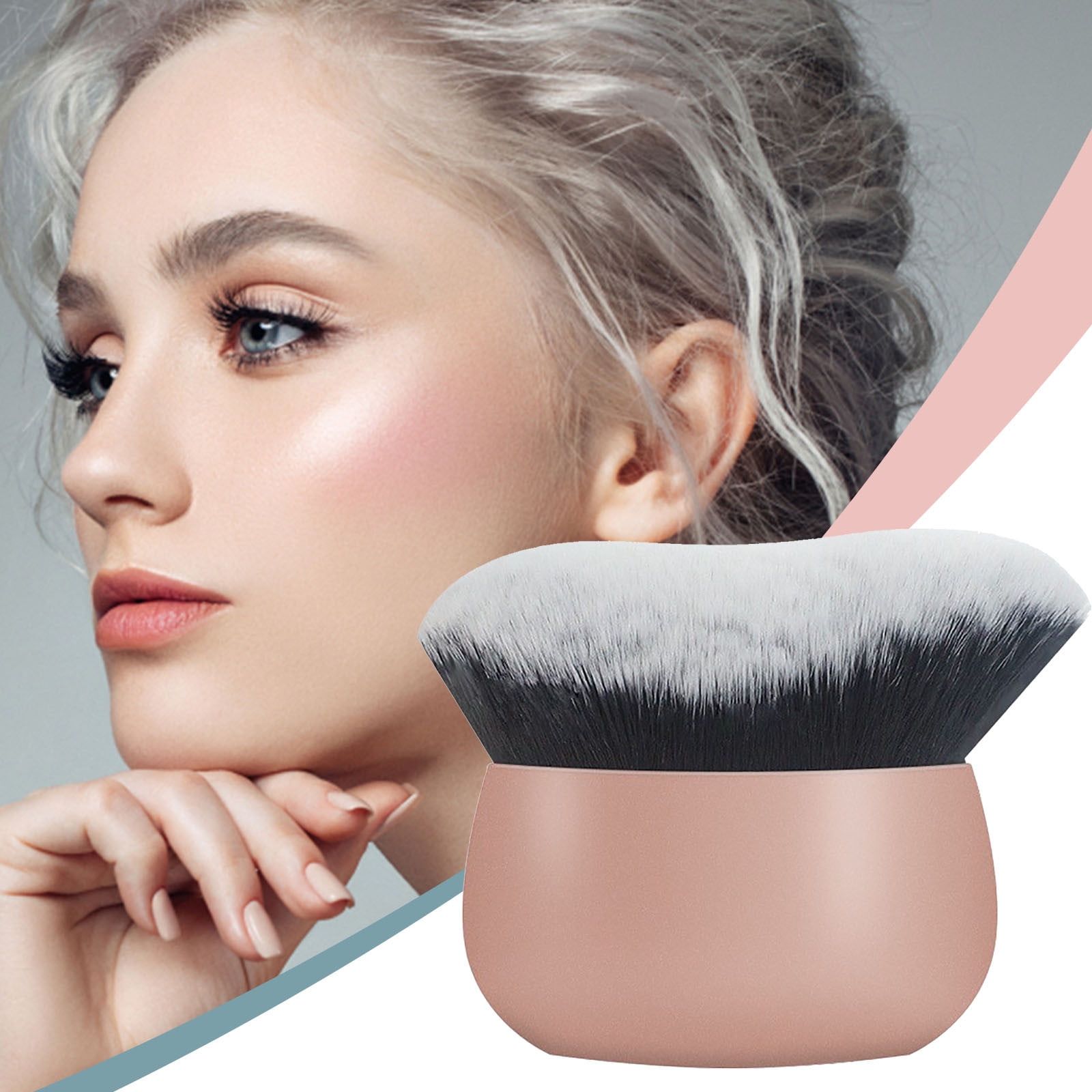 Extra Large Body Makeup Brush - 60mm Oval Powder & Blush Brush, Soft ...