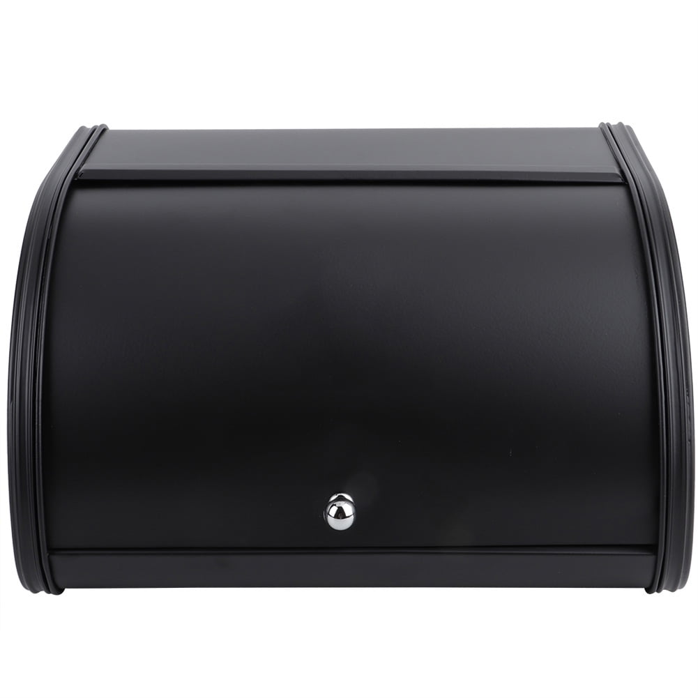 Extra-Large Bread Bin for Efficient Organization, Black Kitchen Storage ...