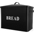 Extra Large Bread Box with Lid, Metal Bread Storage Container for ...