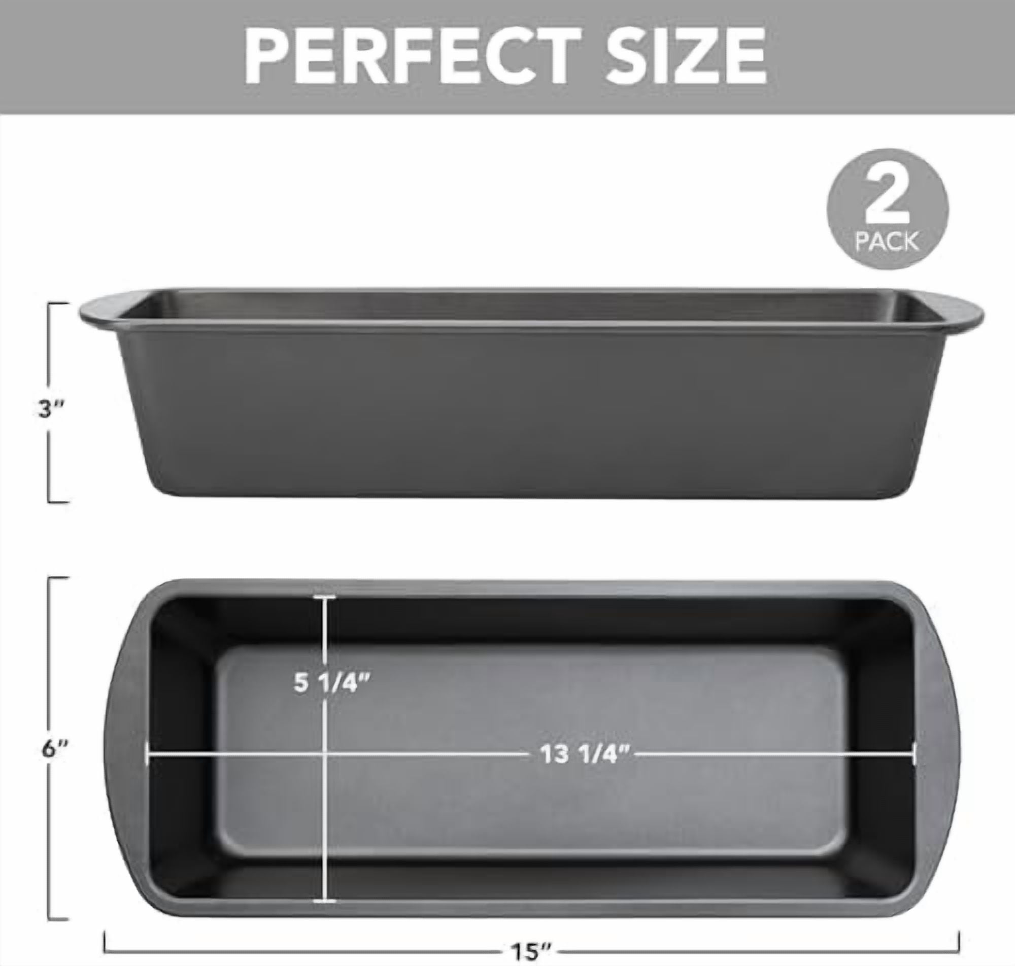 Extra Large Bread Pan, 13" x 5" Long Loaf Pan, Nonstick Baking Pan ...